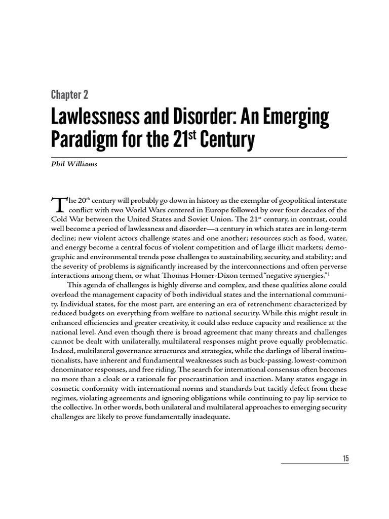 Convergence Illicit Networks and National Security... - (Chapter 2 ...