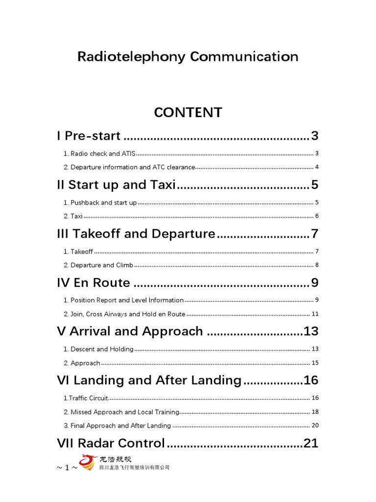 Radiotelephony Communication | PDF | Air Traffic Control | Aviation Safety
