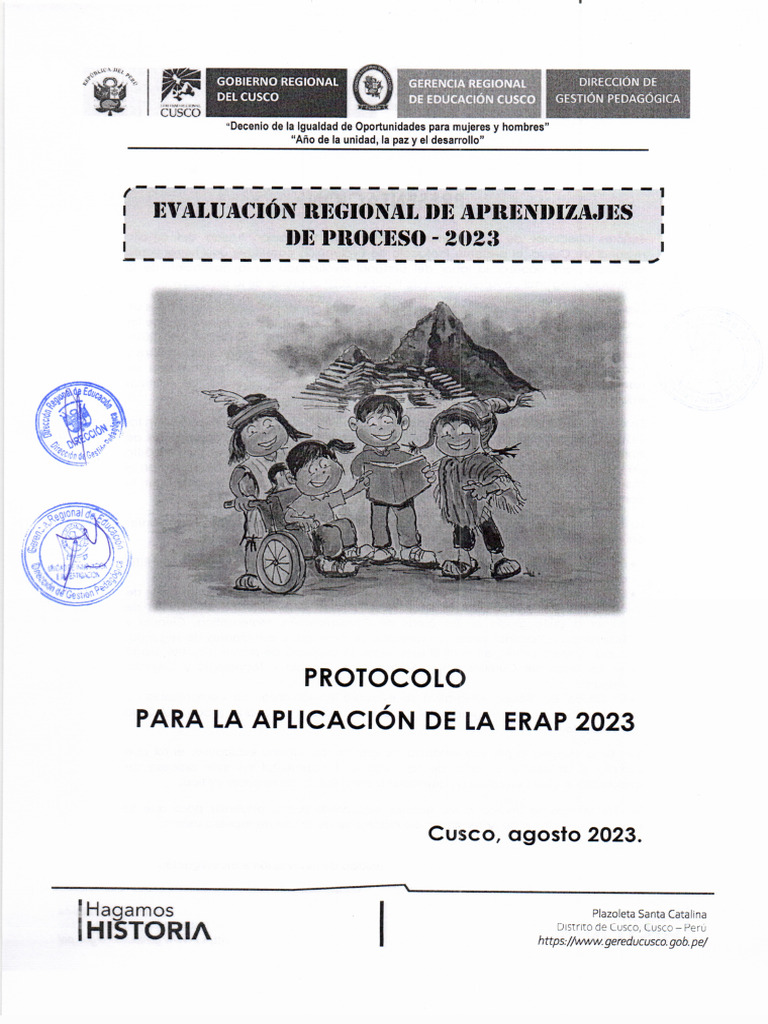 Protocolo Erap 2023 | PDF