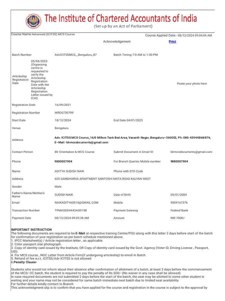 Aditya mcs | PDF | Identity Document | Government And Personhood