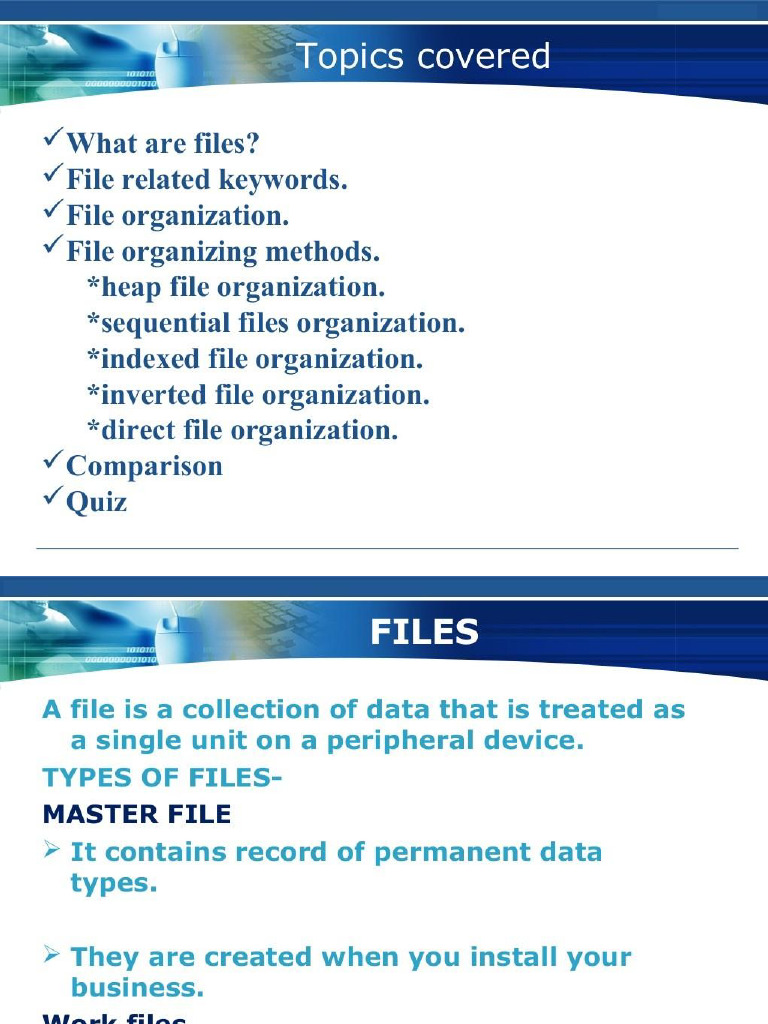 Unit 5 File Organization | PDF