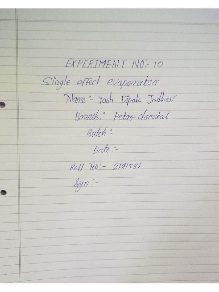 Experiment No 10 | PDF