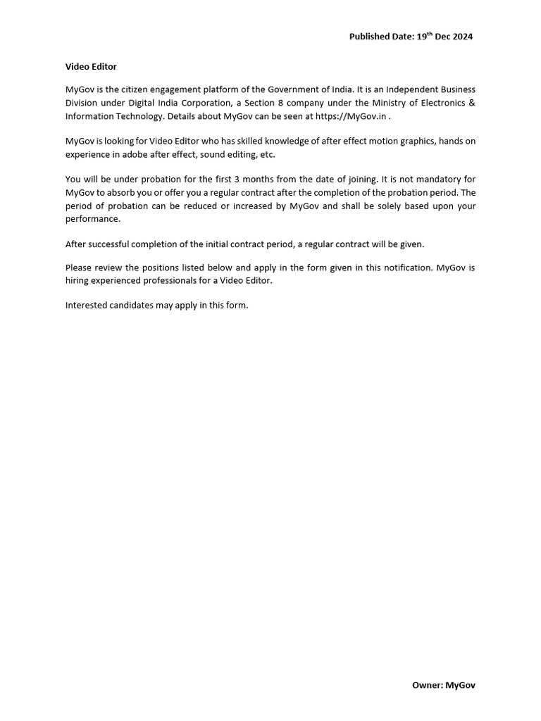 Mygov 173461209551307401 | PDF | Editing