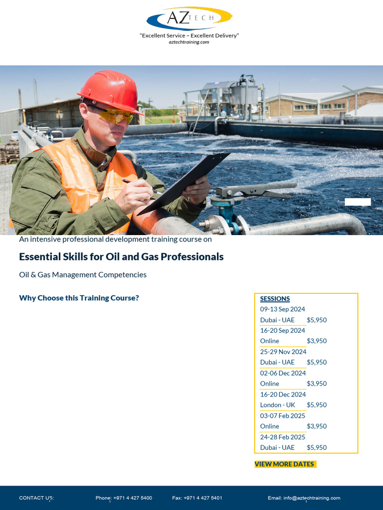 Aztech Training Consultancy Essential Skills For Oil and Gas ...