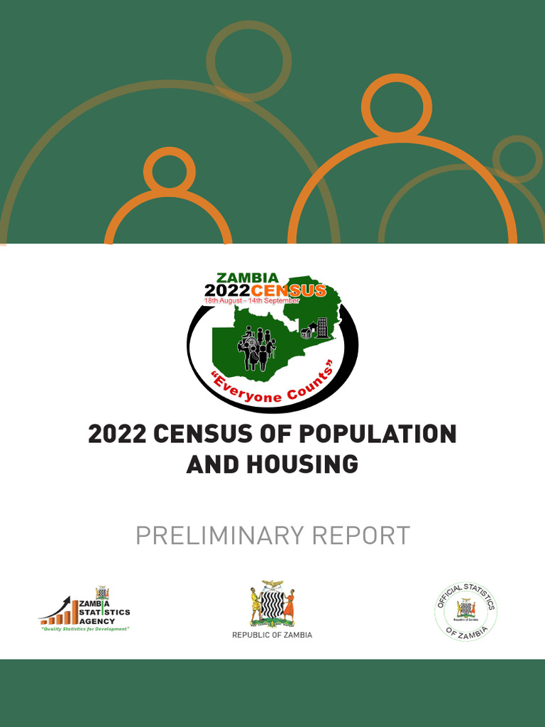 Zambia 2022 Population Census Report | PDF | Census