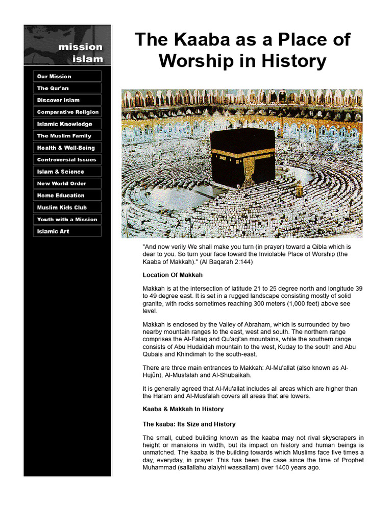 The Kaaba | PDF | Mecca