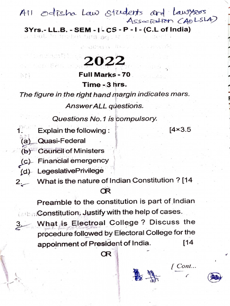 1st Semester Questions 2022 MLU | PDF | Tort | Crimes
