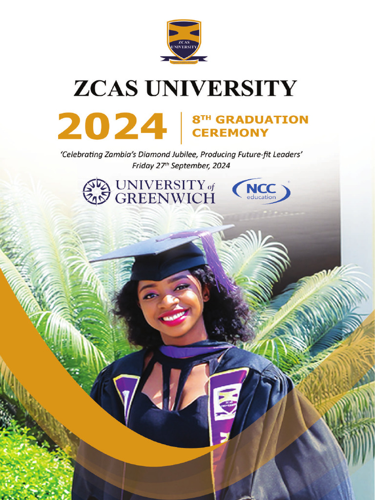 ZCAS U 8th Graduation Ceremony Booklet 20 09 24 - Compressed | PDF | Leadership | Mentorship