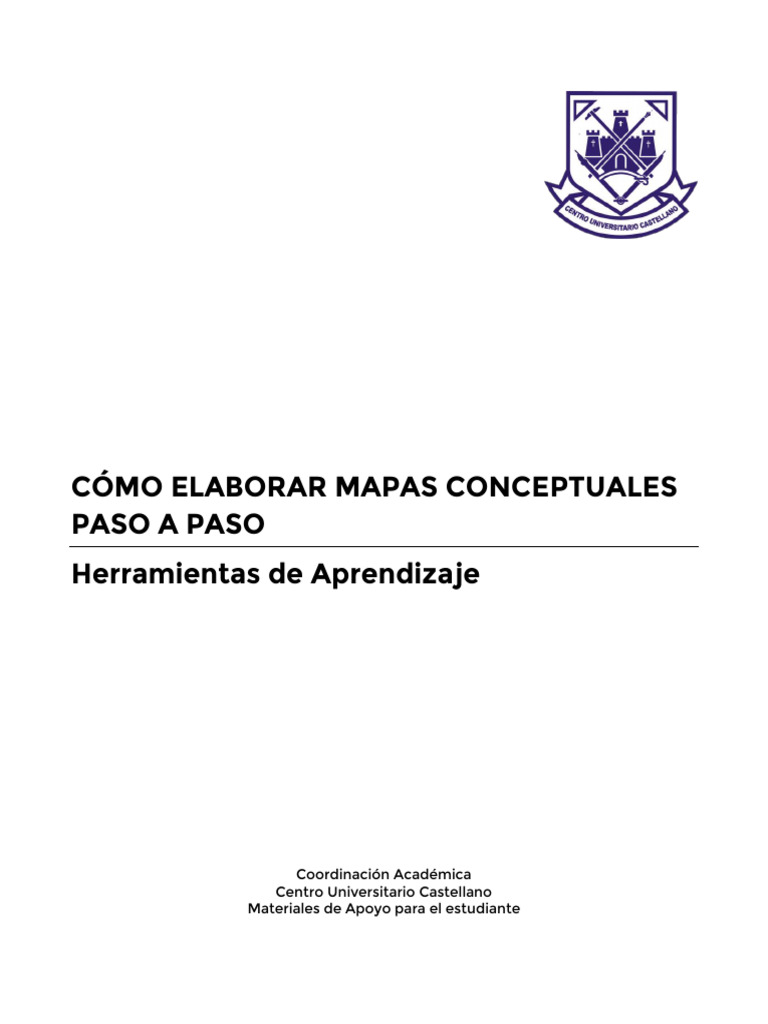 Cómo Elaborar Mapas Conceptuales Paso A Paso | PDF | Ciencia cognitiva ...