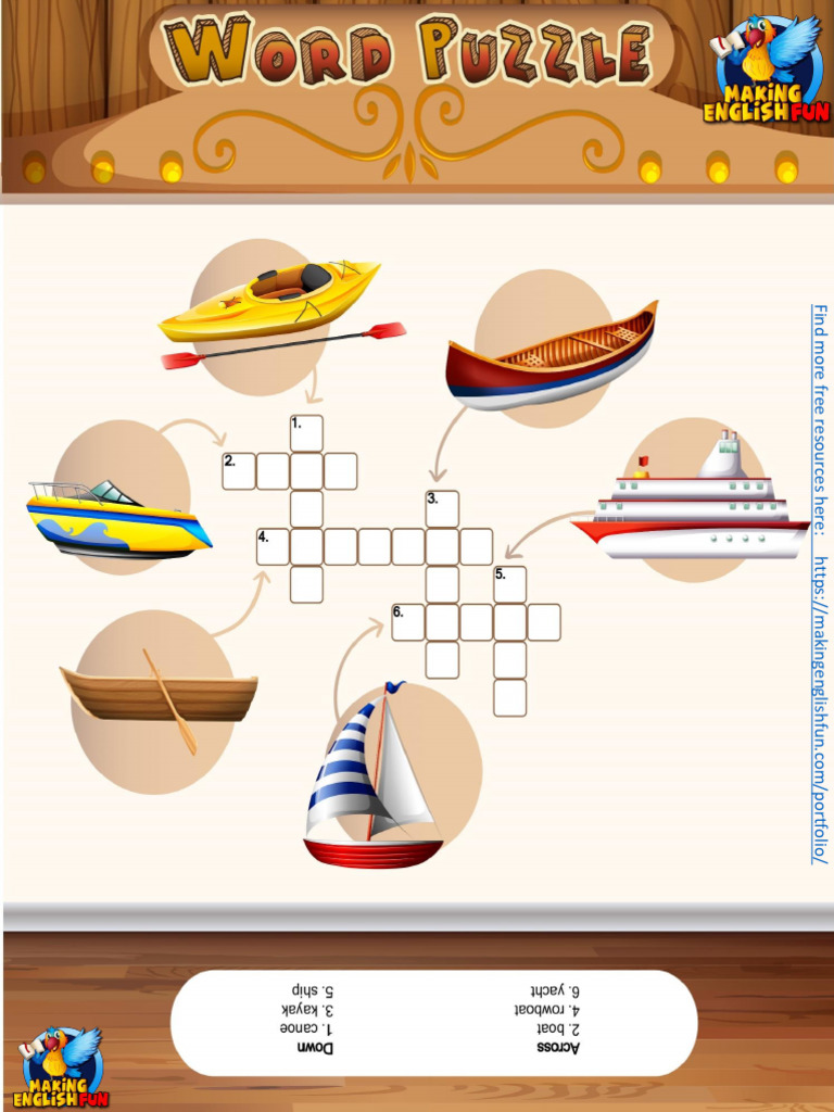 English Vocabulary Multiple Crosswords Set 2 1 | PDF