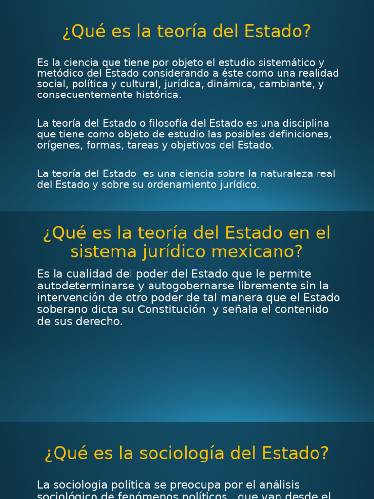 Definicion Teoria Del Estado | PDF