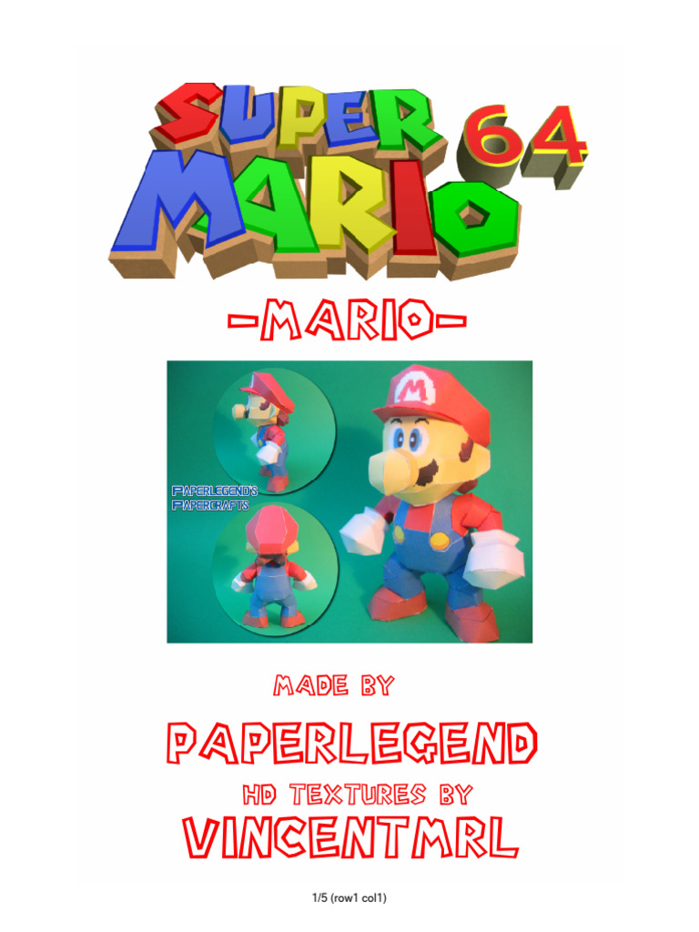 Mario HD Textures by Paperlegend | PDF