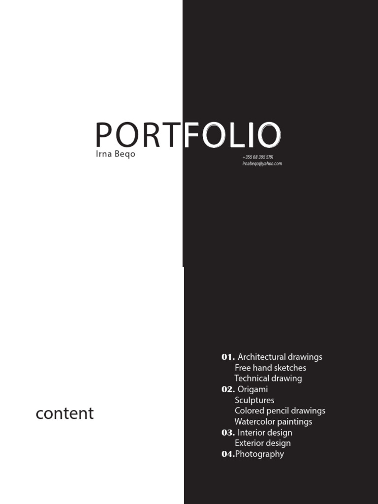 Portofolio-Irna Beqo | PDF | Drawing | The Arts