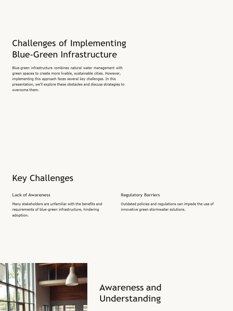 Challenges of Implementing Blue Green Infrastructure | PDF | Green ...