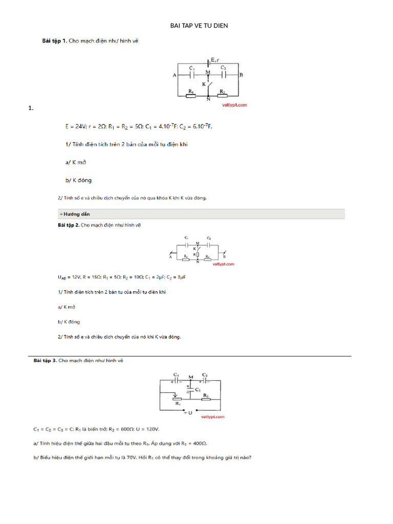 1 Bai Tap Ve Tu Dien | PDF