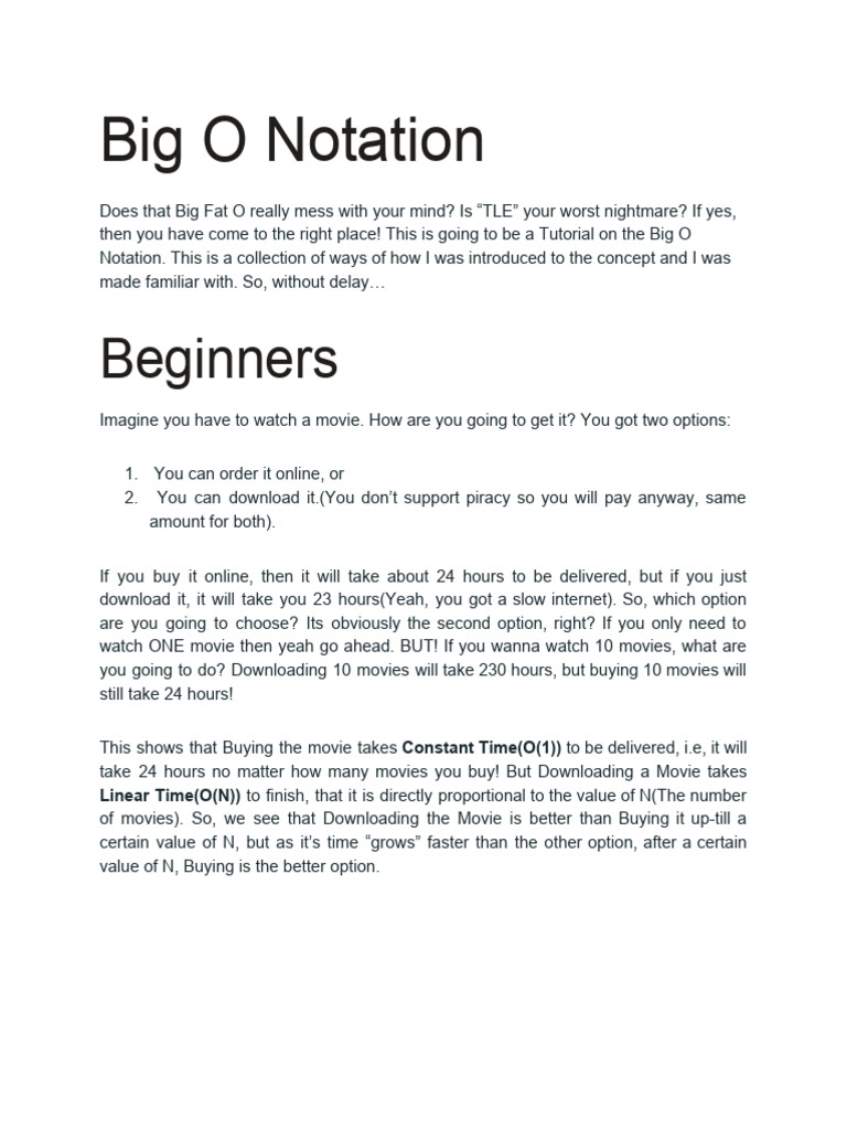 Big_O_Notation | PDF | Function (Mathematics) | Inequality (Mathematics)