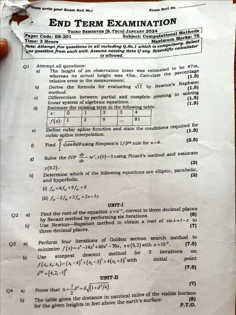 CM Question Paper Jan 2024 | PDF