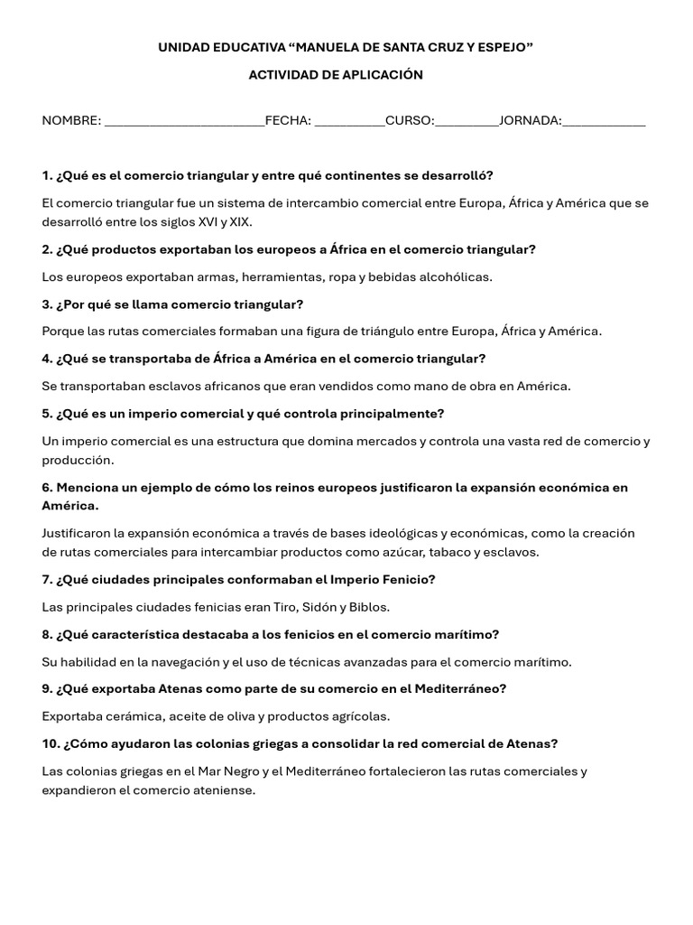 Actividad de Aplicación | PDF