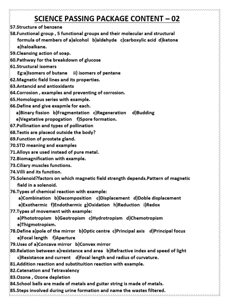 Comprehensive Science Study Guide | PDF | Metals | Redox