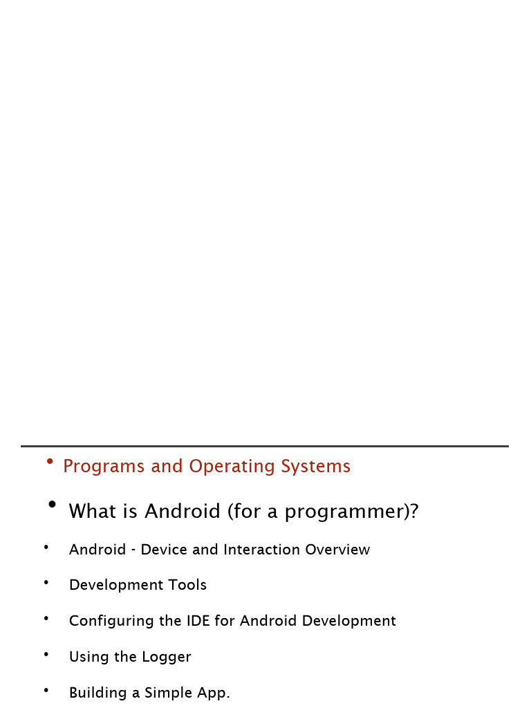L01b-Foundation and Tools | PDF | Android (Operating System) | Java (Programming Language)