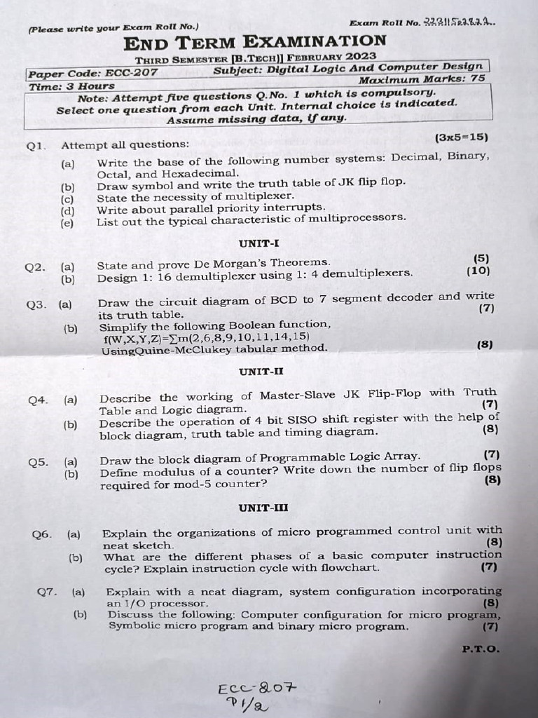 DLCD End Term Paper 2022 | PDF