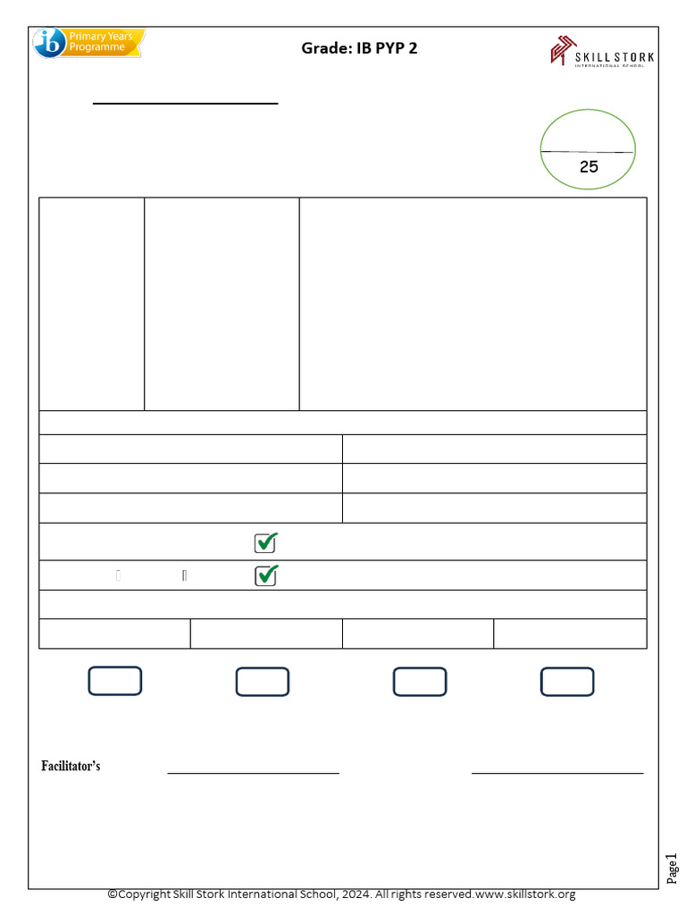 Baseline French Assessment - Grade2 | PDF | Cognition | Learning