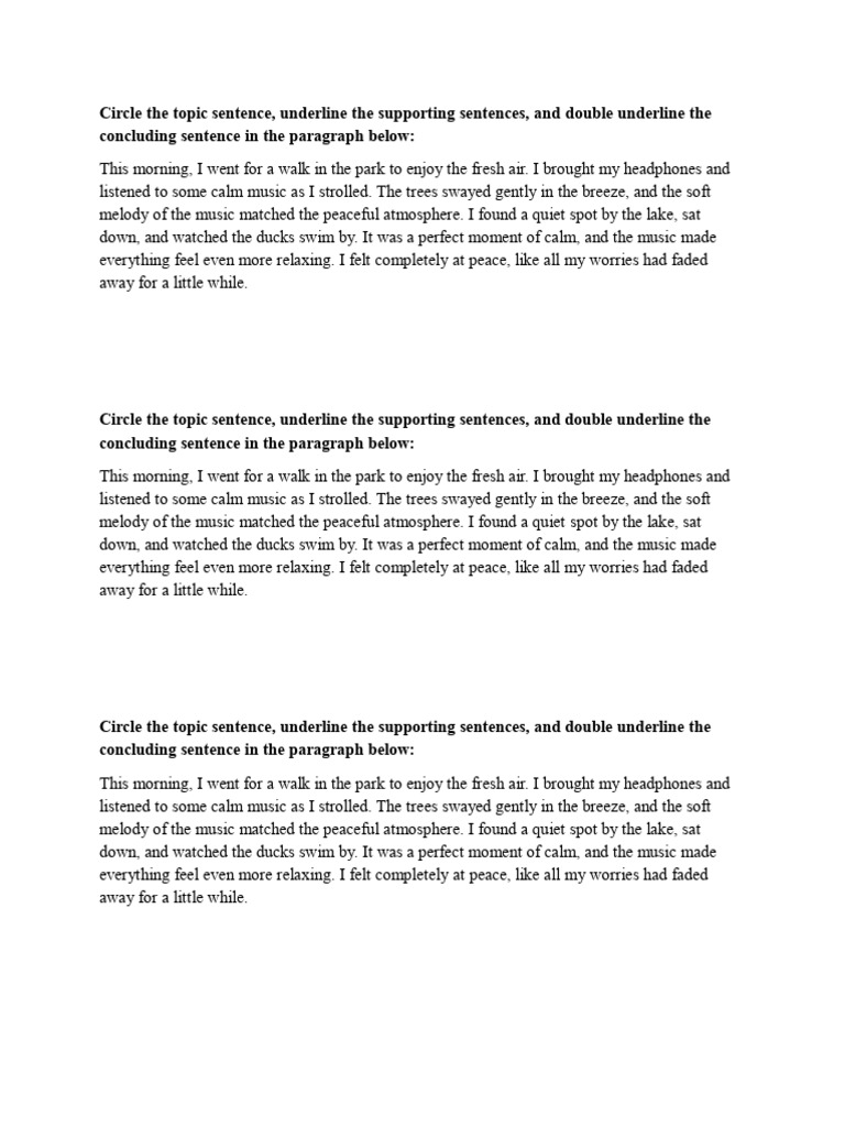 Narrative Paragraph Example | PDF