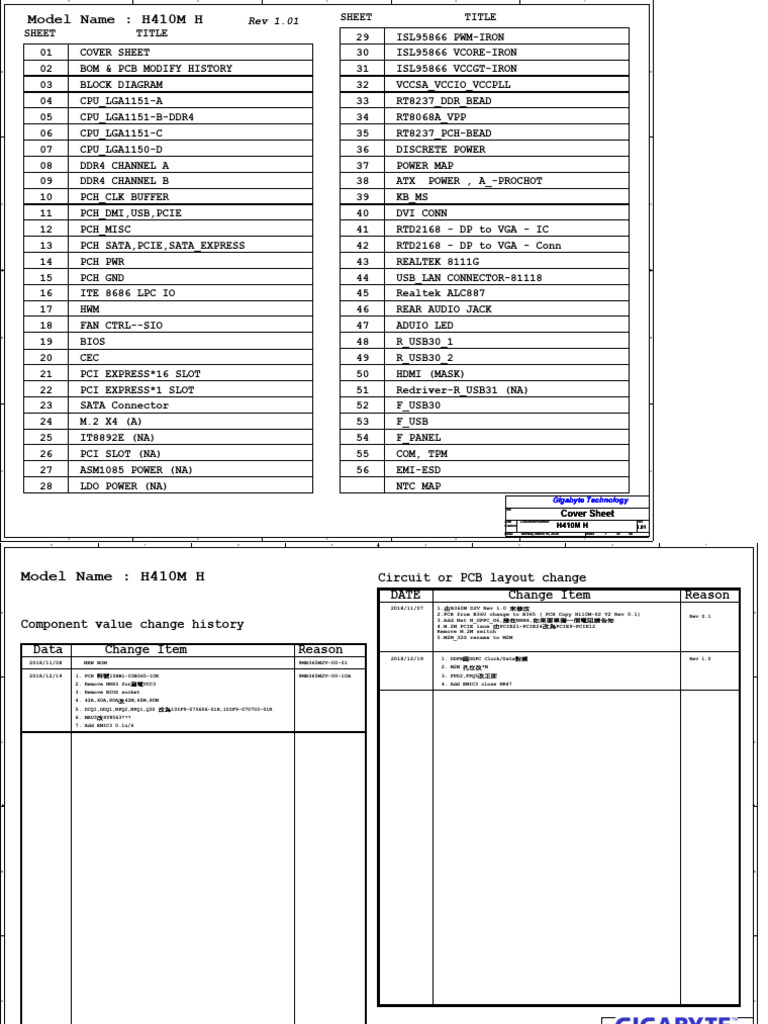 H410M H Rev1.01 | PDF | Computer Hardware | Electronics