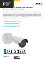 Datasheet Axis p1465 Le Bullet Camera en US 393318 | PDF | Camera | Video