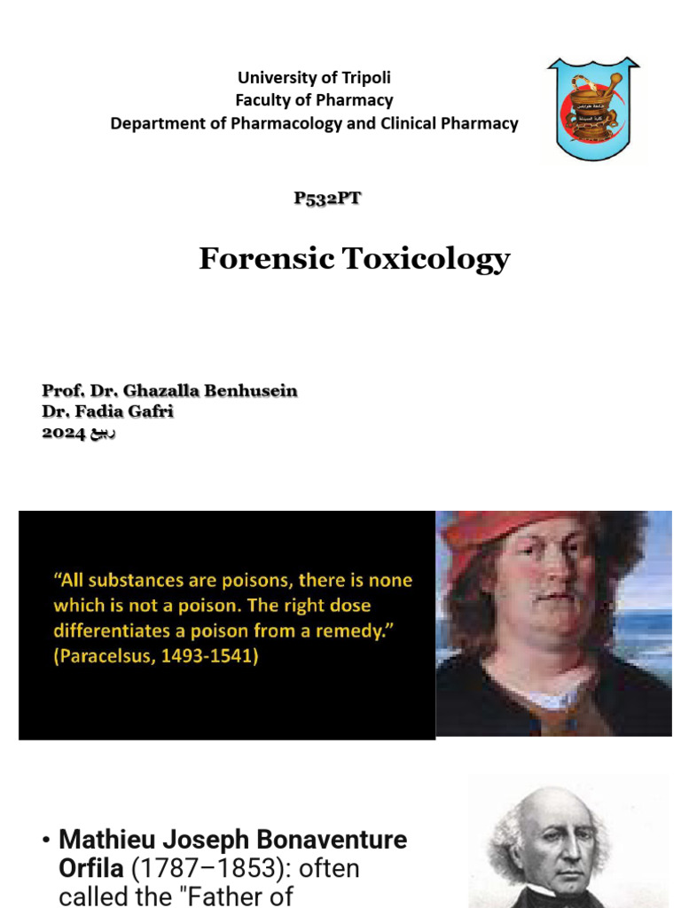 Forensic Toxicology[1] | PDF | Toxicology | Poison