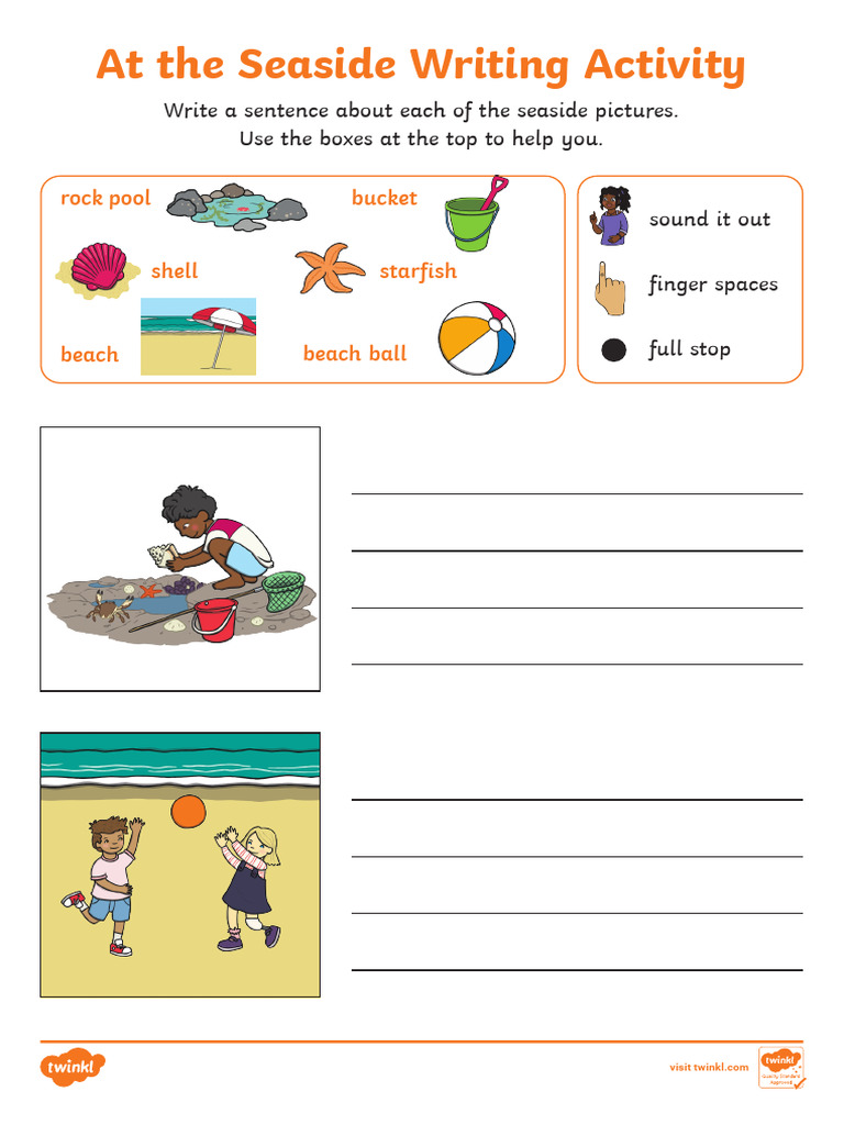Seaside Writing for Early Learners | PDF