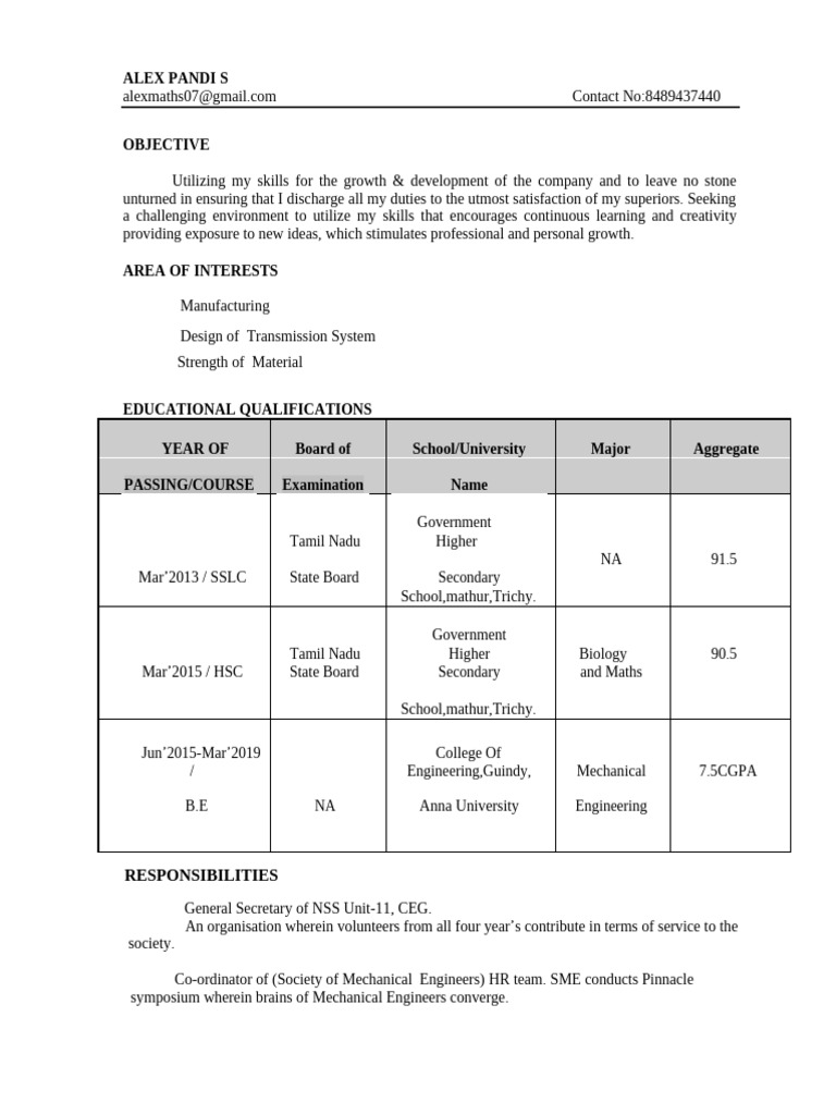 Final Resume | PDF | Engineering