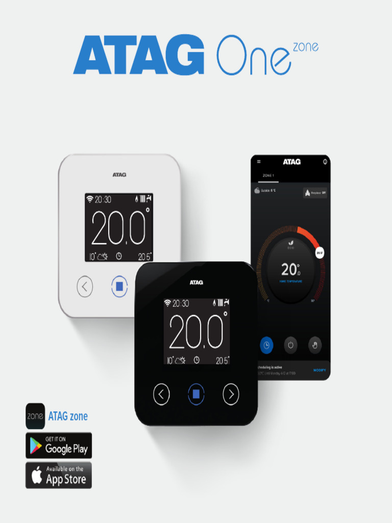 ATAG One zone Thermostaat kort | PDF