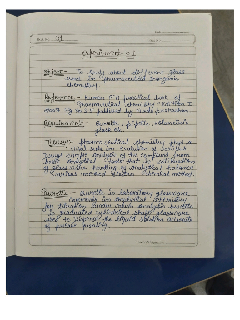 Inorganic Chemistry Experiment 1-1 | PDF