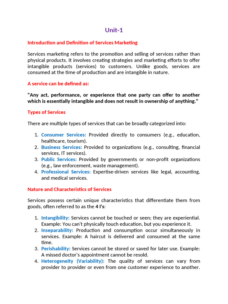 Introduction to Services Marketing | PDF | Marketing | Pricing