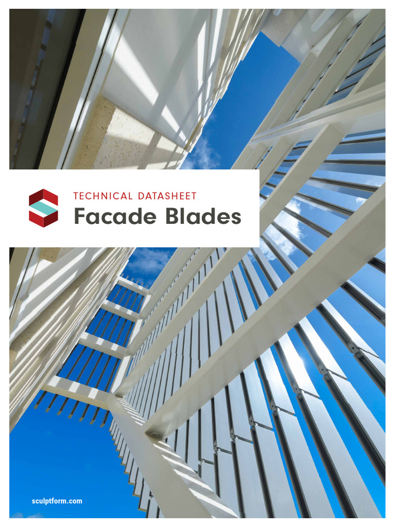 Sculptform Facade Blades Overview | PDF | Strength Of Materials | Recycling