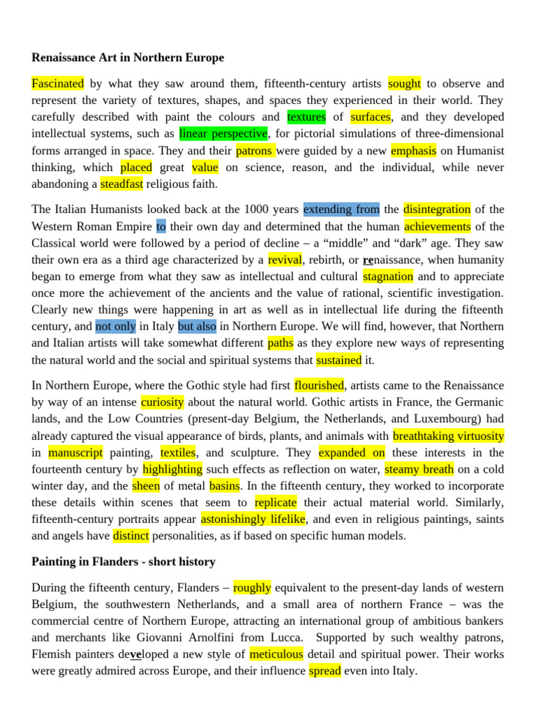 1F Lesson 1 Flemish Painting and Technique (2) | PDF | Paintings ...