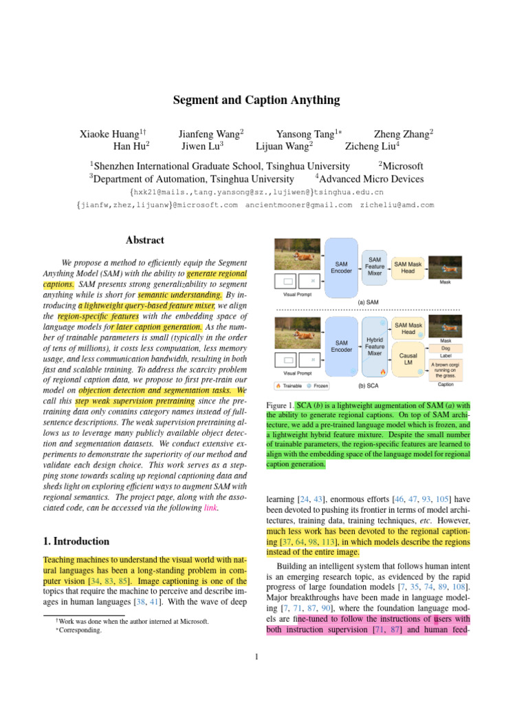 segment and caption | PDF | Image Segmentation | Artificial Intelligence