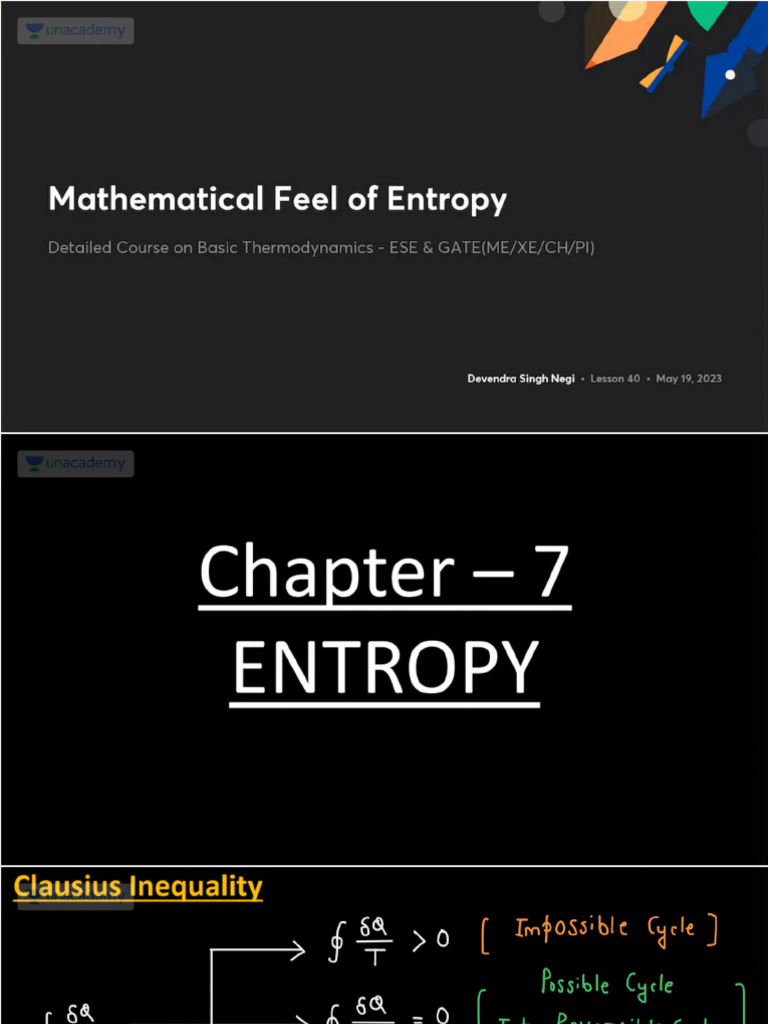 CH 7 Entropy | PDF