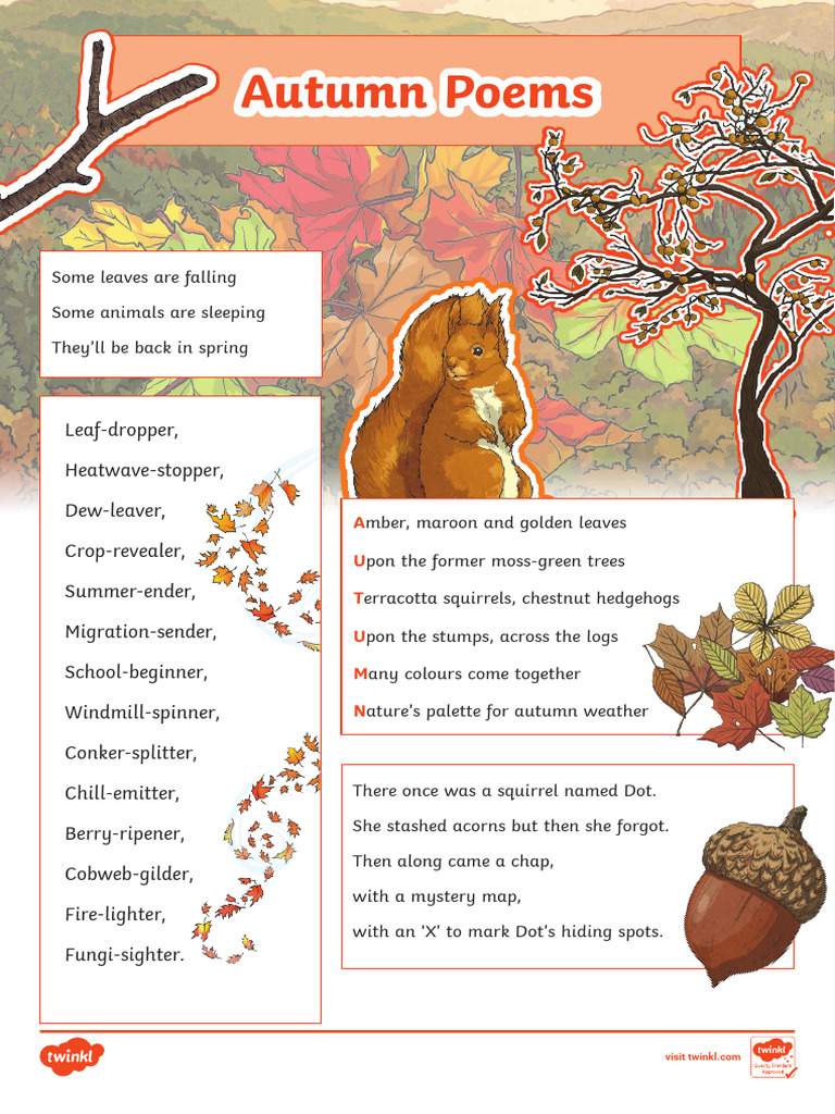 T TP 1727167599 ks2 Autumn Poem Examples - Ver - 3 | PDF
