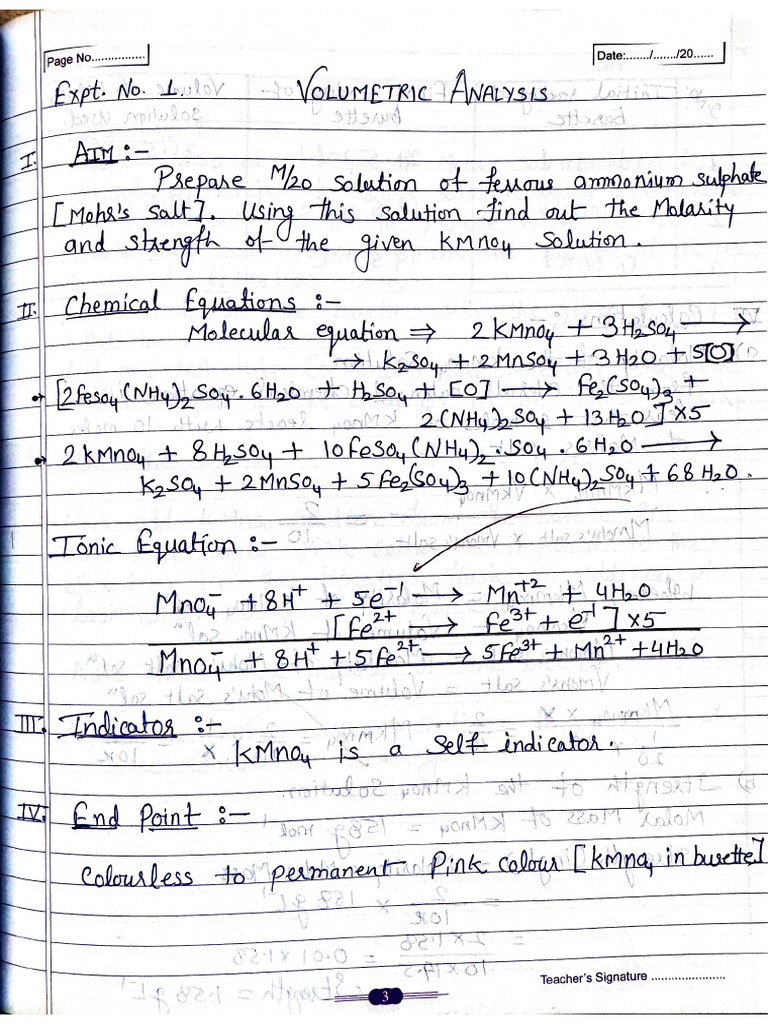 SR Cbse Chemistry Practical Record | PDF
