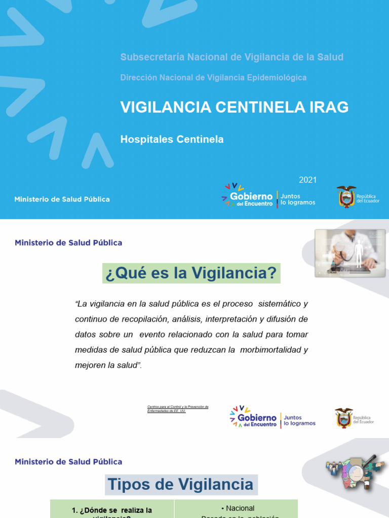 IRAG DEFINICIONES Y ESTRUCTURA - ppt-3 | PDF | Hospital | Vigilancia