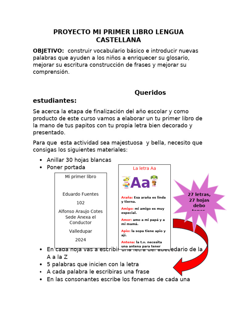 Mi Primer Libro | PDF