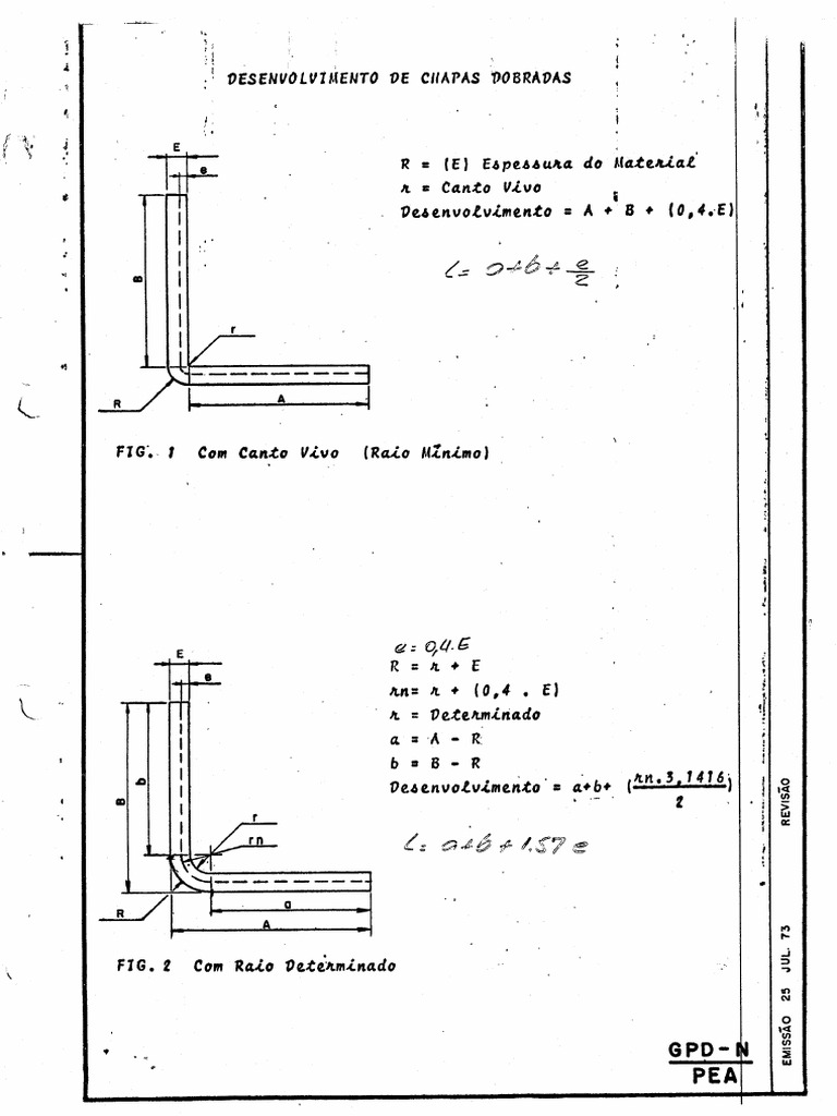 Desenvolvimentos Dobragem | PDF