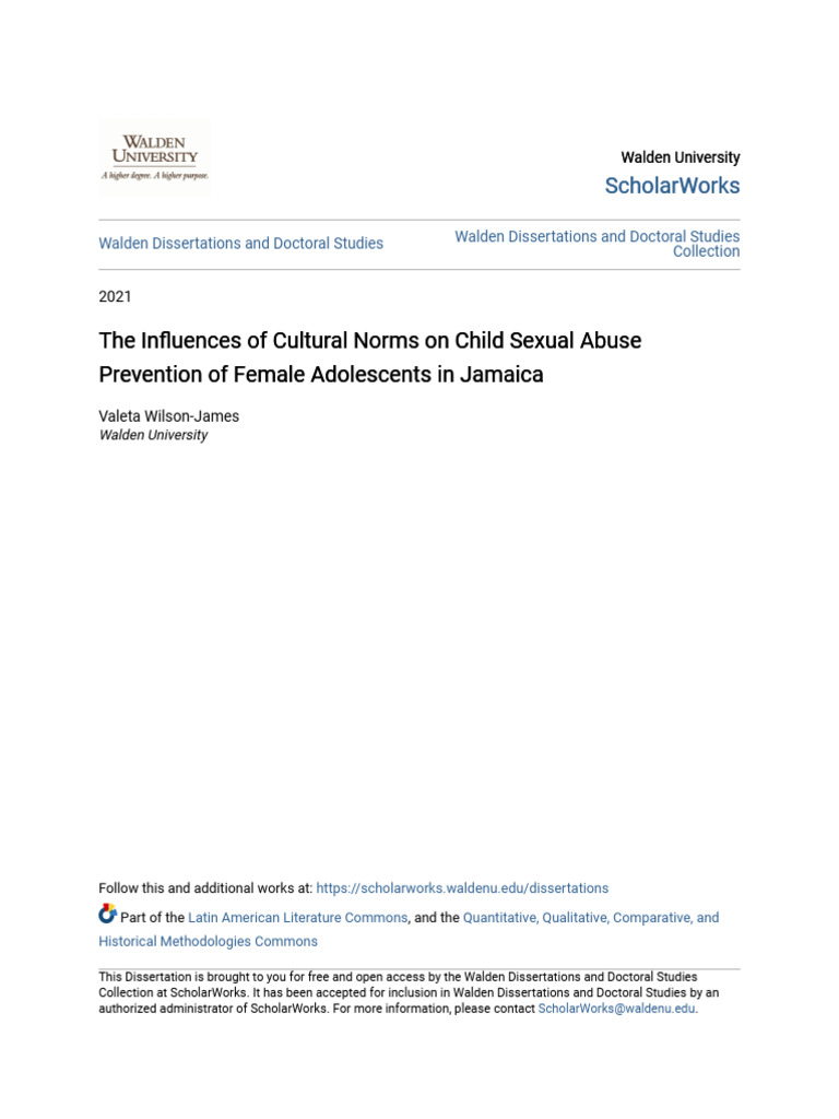 53 the Influences of Cultural Norms on Child Sexual Abuse Prevention | PDF | Child Abuse ...