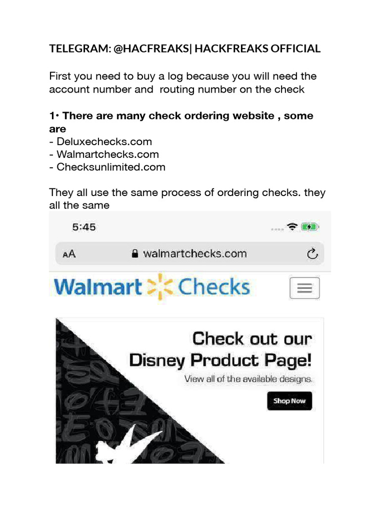Guide to Ordering Checks Anonymously | PDF