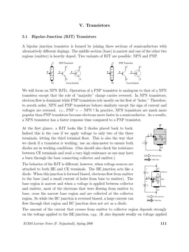 Understanding NPN Bipolar Junction Transistors | PDF | Field Effect ...