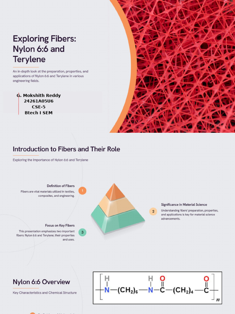 Fibers Preparation and Applications of Nylon 6 - 6 and Terylene PDF | PDF