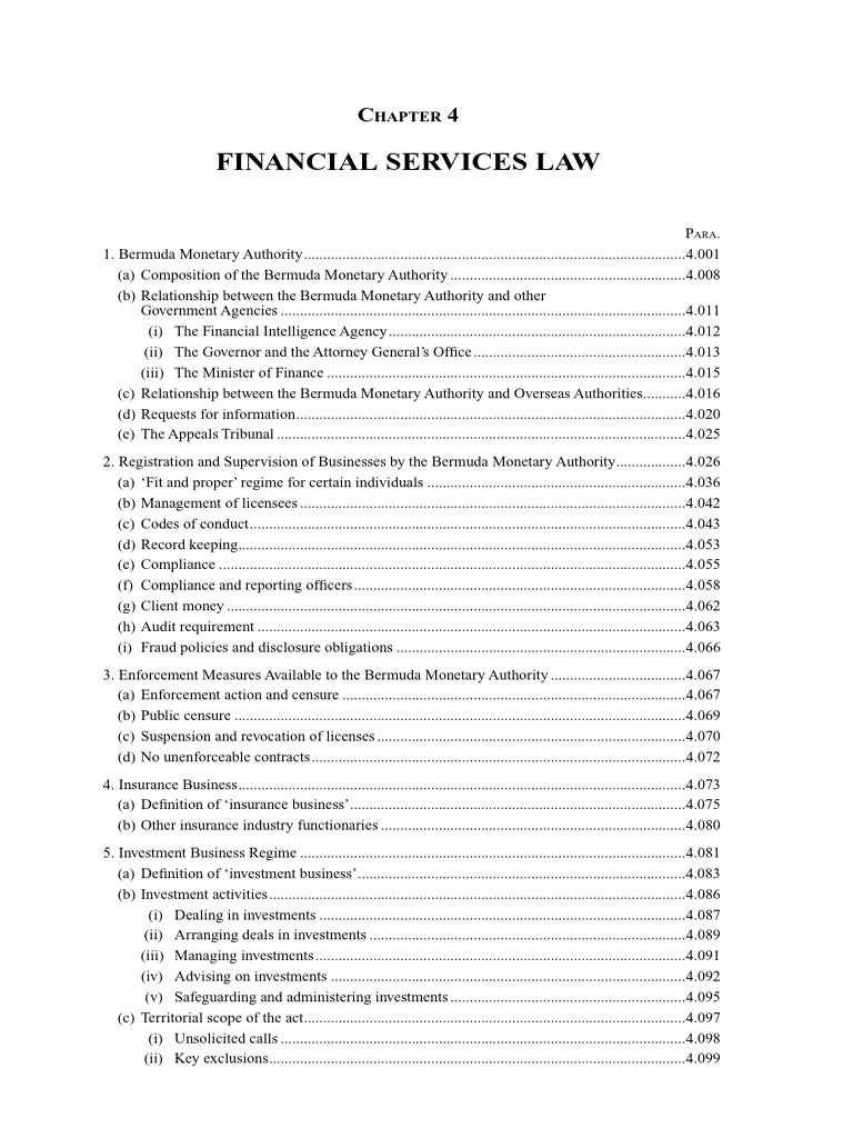 Chapter 4 FINANCIAL SERVICES LAW | PDF | Appeal | Tribunal