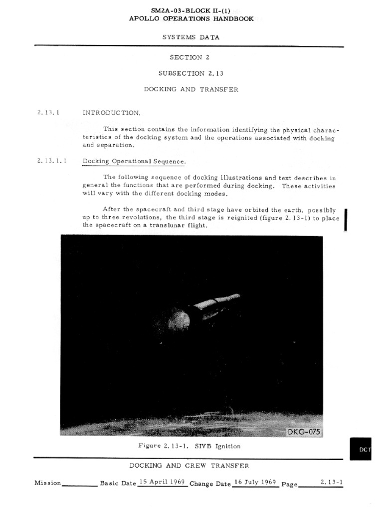 SM2A-03-Block II - (1) Apollo Operations Handbook Systems DATA | PDF